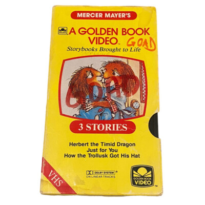 Mercer Mayer's Golden Book Video Herbert The Timid Dragon + 2 Stories ...