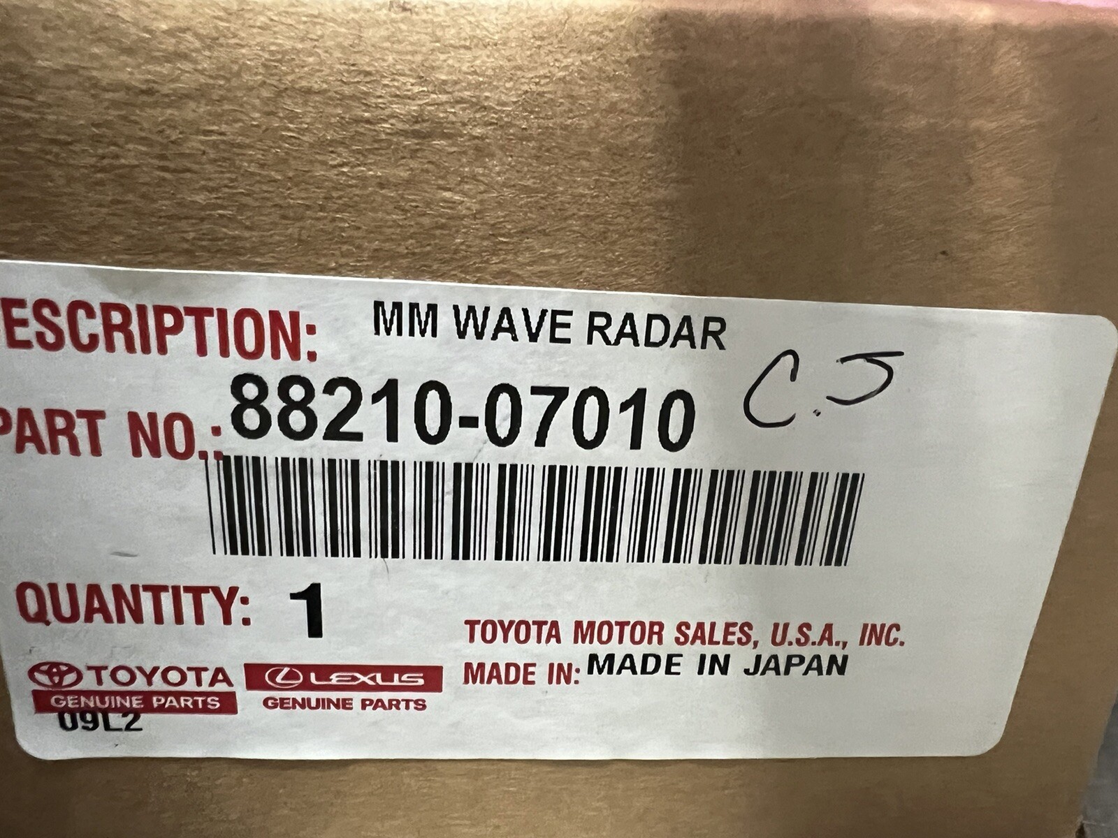 2017-2019+Toyota+Corolla+Le+Distance+Control+Sensor+Radar+OEM+ ...