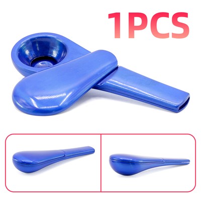 Portable Magnetic Metal Spoon Smoking Pipe BLUE With Gift Box - FREE ...