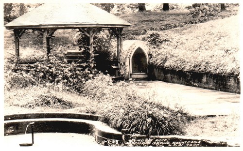 Postcard TN Mounteagle Assembly Ground Moses Rock Unused EKC RPPC PC ...