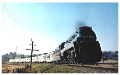 NORFOLK & WESTERN J CLASS 600,THE TENNESSAEN.VTG RAILROAD POSTCARD*C10 ...