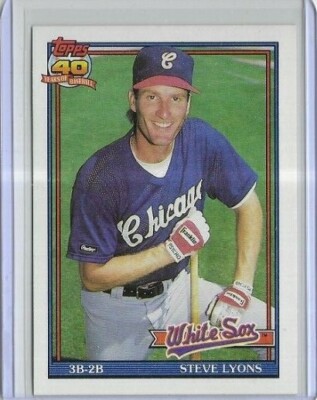 1991 Topps #612 Steve Lyons Chicago White Sox | eBay