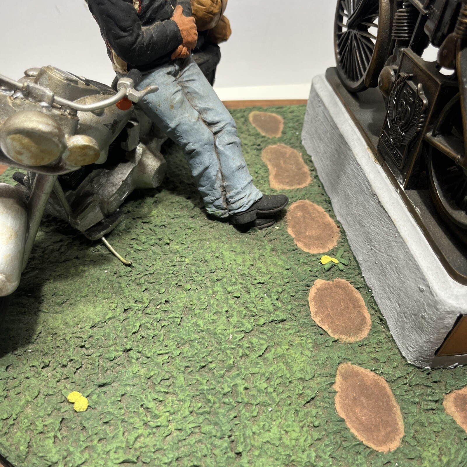 Harley-Davidson Vintage “The Reunion” Grey Ghost Fatboy Statue Figurine ...