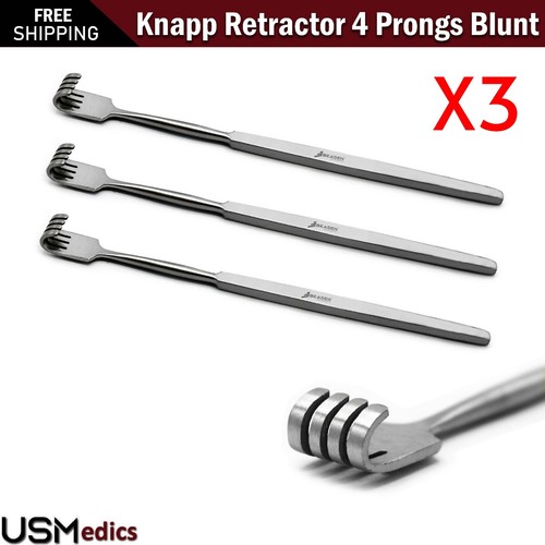 Surgical Dental Ophthalmic Knapp Retractor 4 Prongs Blunt Medical ...