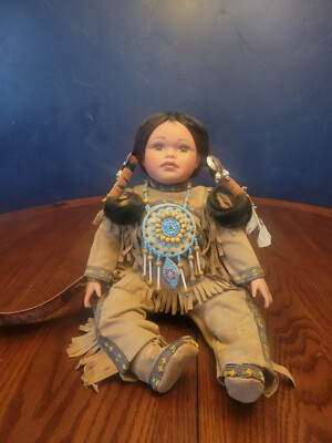 Timeless Collection Native American Indian Doll Limited Ed. Porcelain ...