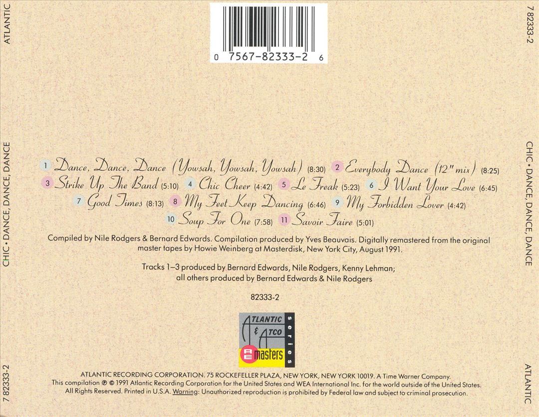 CHIC - DANCE, DANCE, DANCE: THE BEST OF CHIC NEW CD 75678233326| eBay