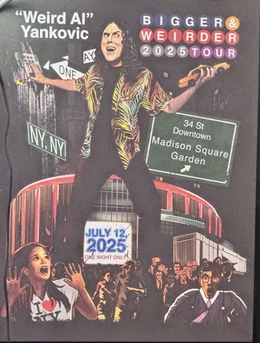 WEIRD AL YANKOVIC POSTER MSG NY 7/12/2025 BIGGER WEIRDER TOUR | eBay