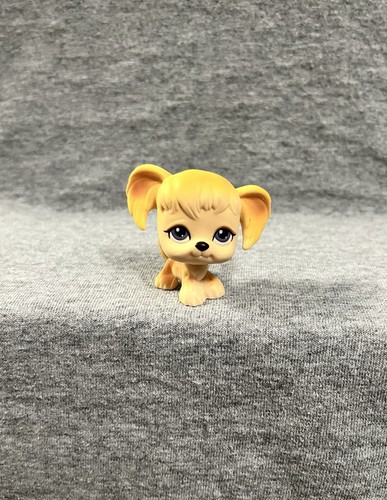 LITTLEST PET SHOP # 291 YELLOW BEIGE TAN COCKER SPANIEL DOG RED MAGNET ...