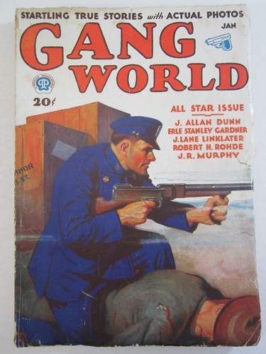 Gang World Pulp Vol. 4 #4. Jan. 1932 GD/VG Reusswig Machine Gun Copper ...