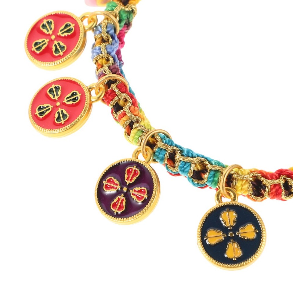 2 Pcs Chinese Traditional Bracelets Braided Rope Wrist Colorful Woven ...