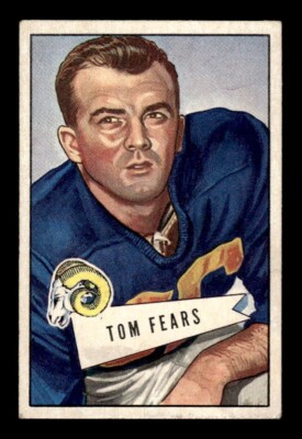 TOM FEARS 1952 BOWMAN LARGE #13 - VG - LOS ANGELES RAMS | eBay
