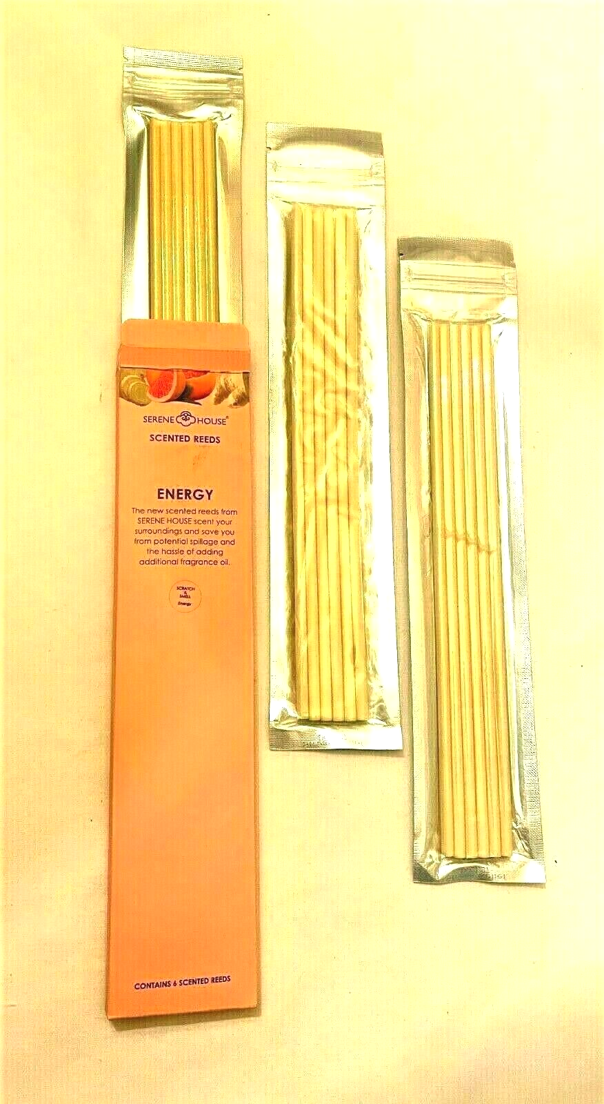 Scented Diffuser Reeds House Fragrance SERENE HOUSE Box OF 18 -ENERGY ...