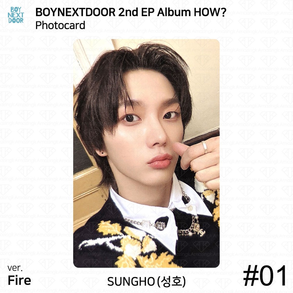 BOYNEXTDOOR 2nd EP Album HOW? Photocard Postcard Polaroid Meme Card ...