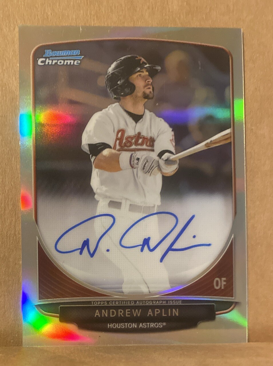 2013 Bowman Chrome Prospects Refractor #BCP-AA Andrew Aplin #256/500 ...