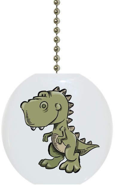 Baby T-Rex Dinosaur Dino Solid CERAMIC Ceiling Fan Light Lamp Pull | eBay
