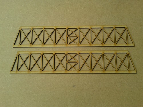 Laser Cut Model Railway Lattice Girder Bridge Sides 3mm MDF Various ...