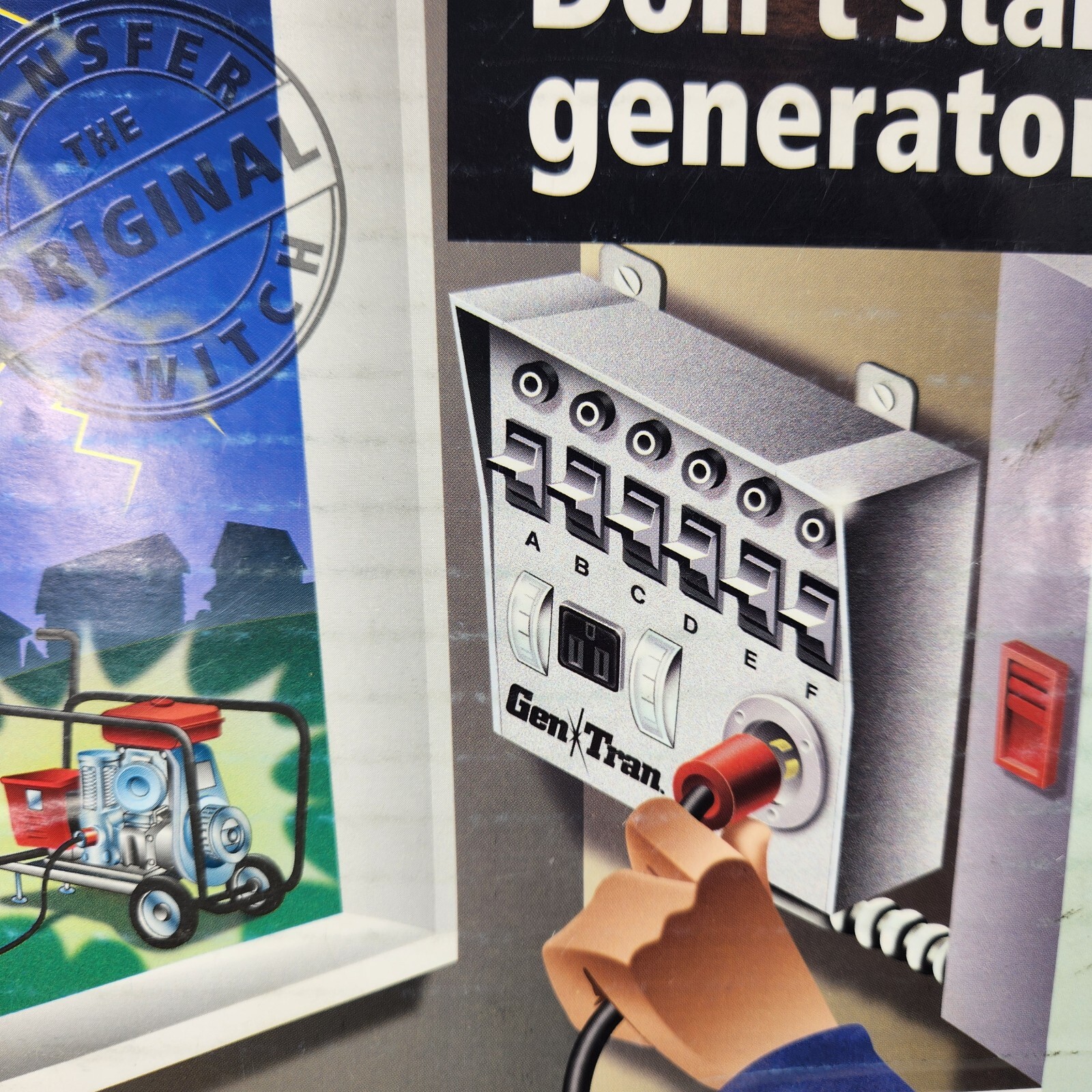 GenTran 6 Circuit Manual Transfer Generator Switch 20216 for sale ...