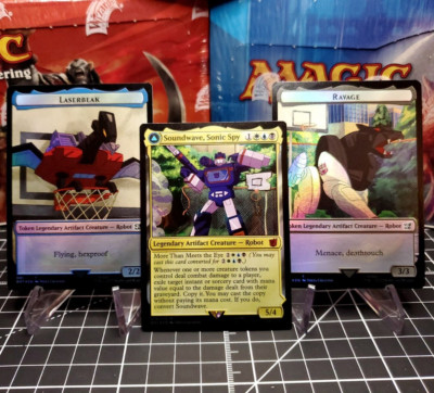 FOIL Soundwave Sonic Spy Laserbeak Ravage SET Magic Gathering MTG ...