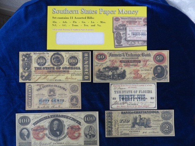 Reproduction Southern States Paper Money NEW! | eBay