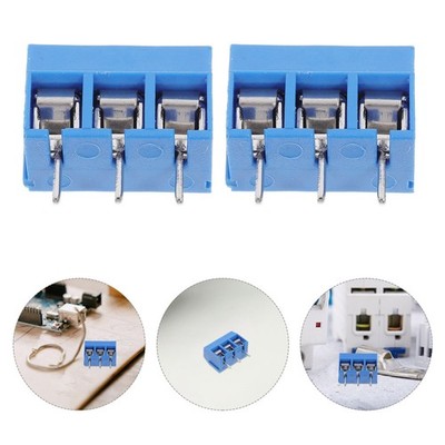 20 Pcs Electrical Connections 3 Pin Mount Terminal Block Connector ...