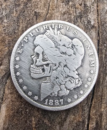 1887 Morgan Silver Dollar Hobo Coin Art Engraved By Joe Ross | eBay