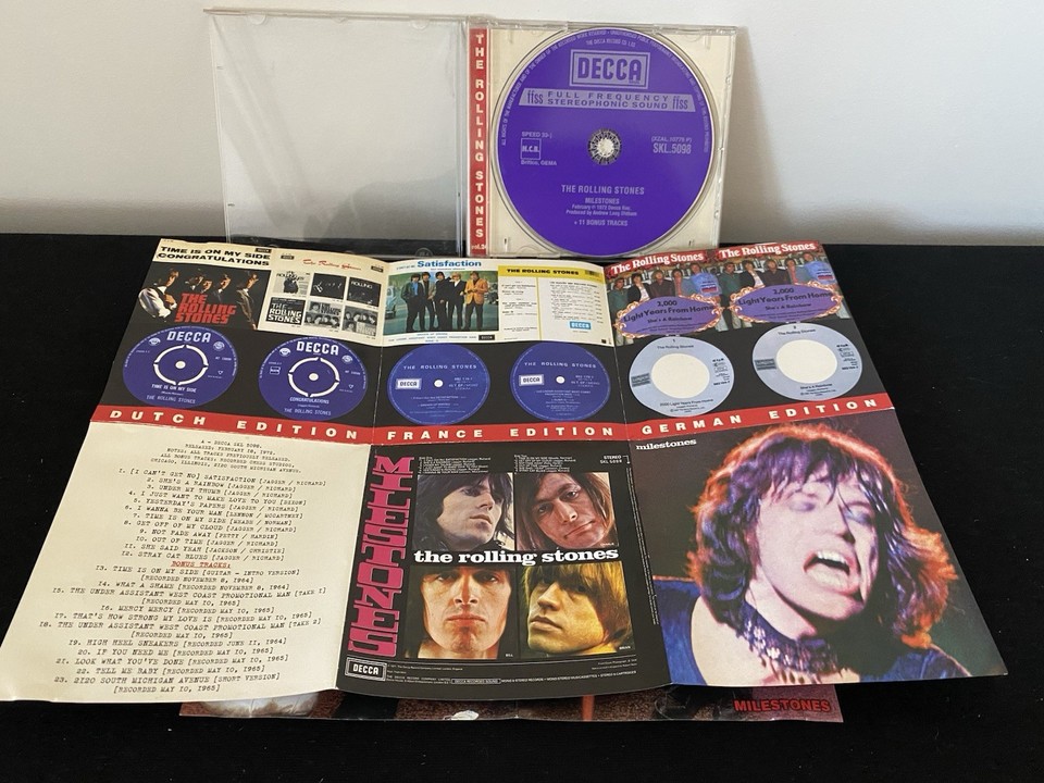 Rolling Stones Milestones + 11 Bonus Russian CD With Poster Excellent ...