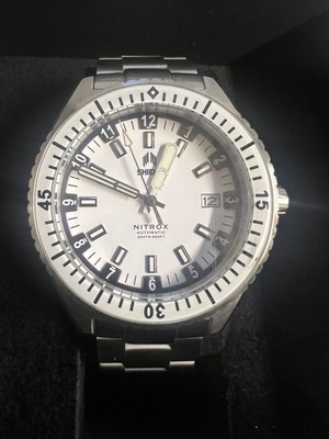 Shield Nitrox Men’s Automatic Dive Watch White Dial | eBay