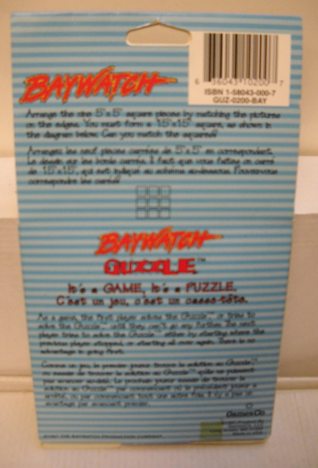 #6658 NIB Vintage Games Co Baywatch - Baywatch Babes Guzzle Puzzle Game ...