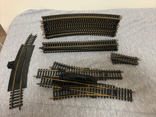 Vintage Bachman HO Scale Train Tracks Lot 15 Curves, 5 Straight, R & L ...