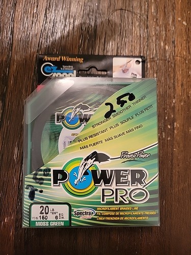 Power Pro Braided Fishing Line 20 lb 150 yds Moss Green | eBay
