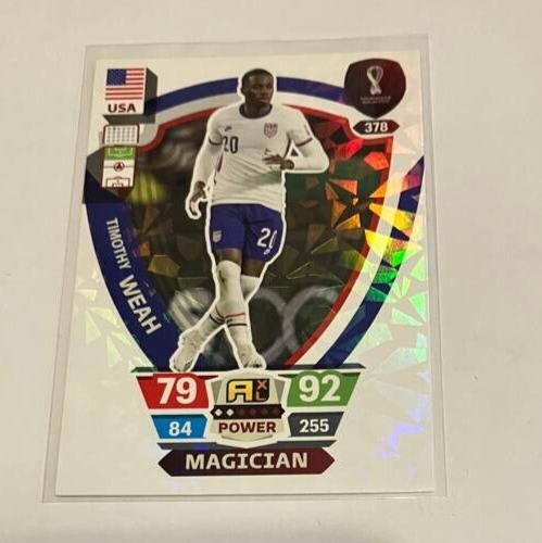 Carte Card Carta MAGICIAN #378 Timothy WEAH USA PANINI Adrenalyn WC ...