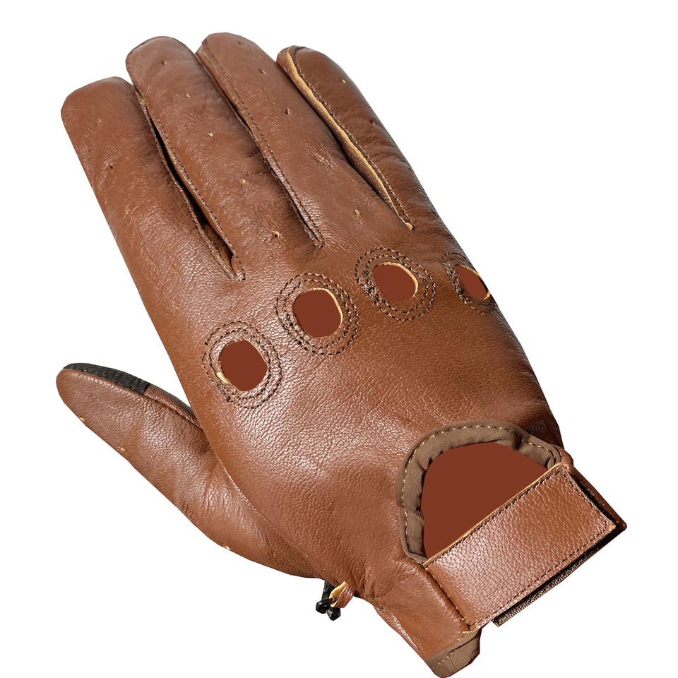 New Biker Police Leather Motorcycle Driving Riding Racing Gloves Real ...