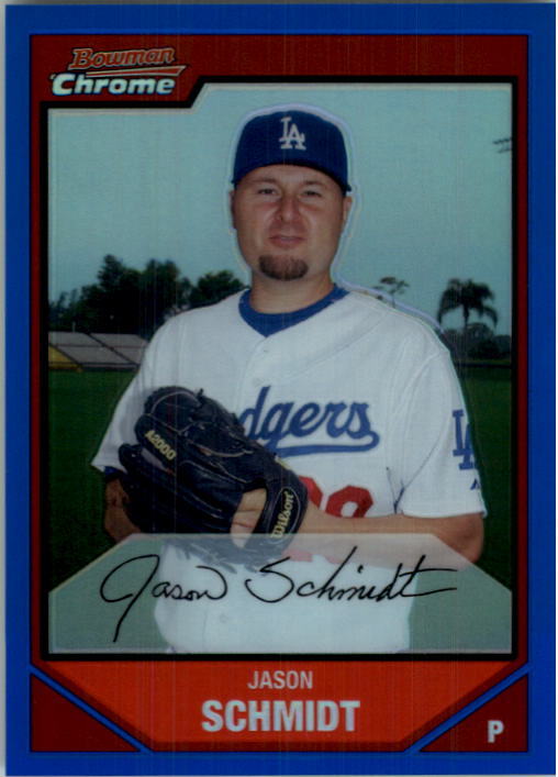 2007 Bowman Chrome - Blue Refractor #121 Jason Schmidt /150 for sale ...