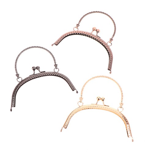 1Pc 16.5CM Arc Vintage Embossing Metal Frame Clasp Arch Lock For Bags ...