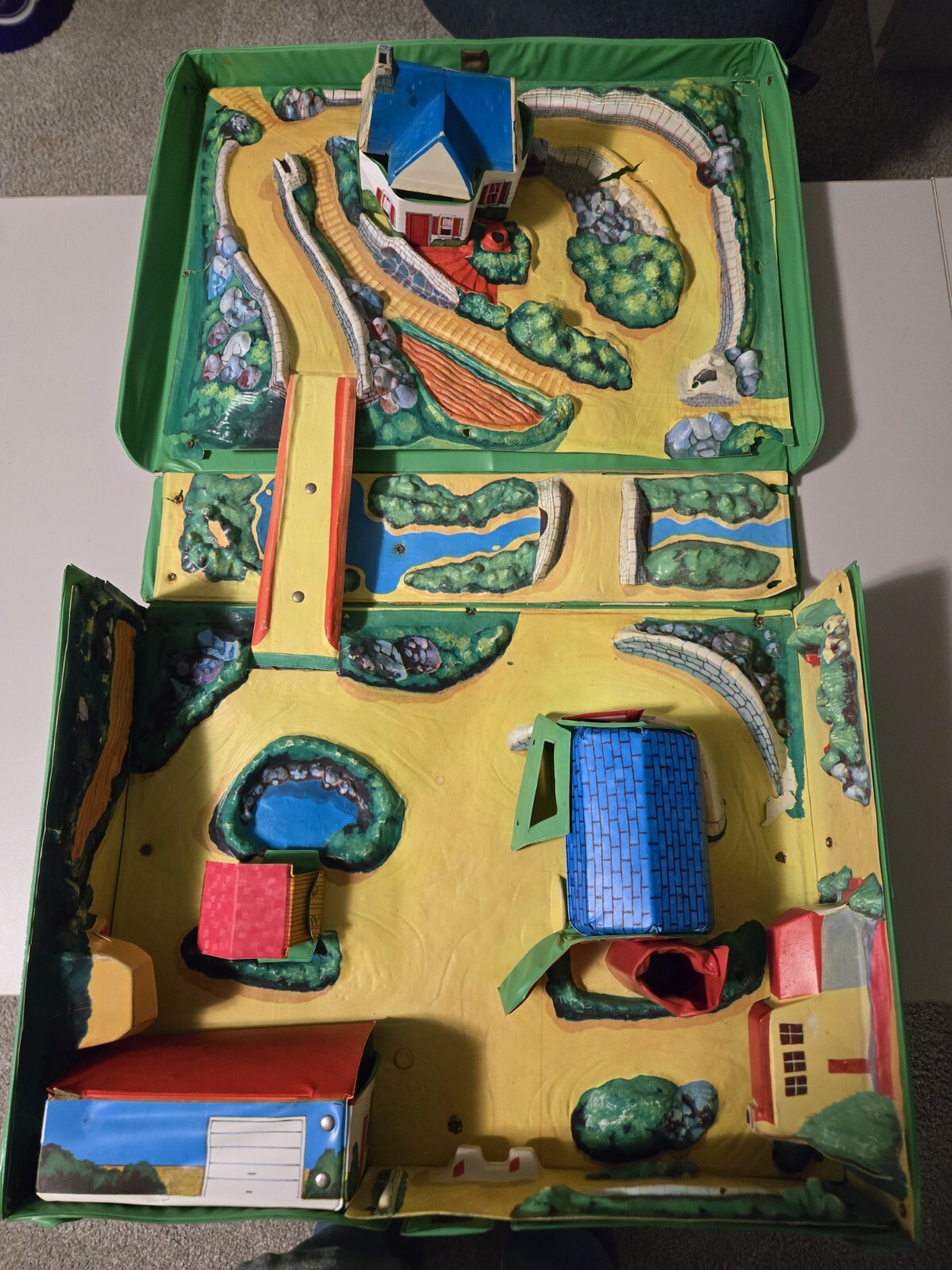 Sears 1972 Matchbox Country Playset Vinyl Plastic Carry Case | eBay