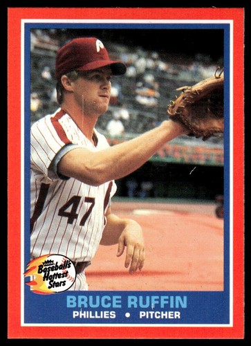 1987 Fleer Hottest Stars Bruce Ruffin Philadelphia Phillies #33 | eBay