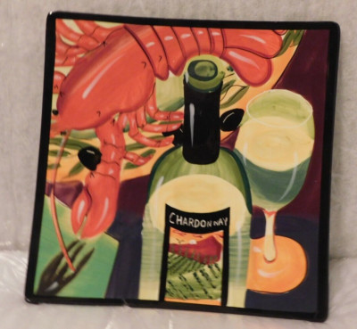 Mary Naylor Designs: Chardonnay and Lobster Hanging Wall Plate - 2003 ...