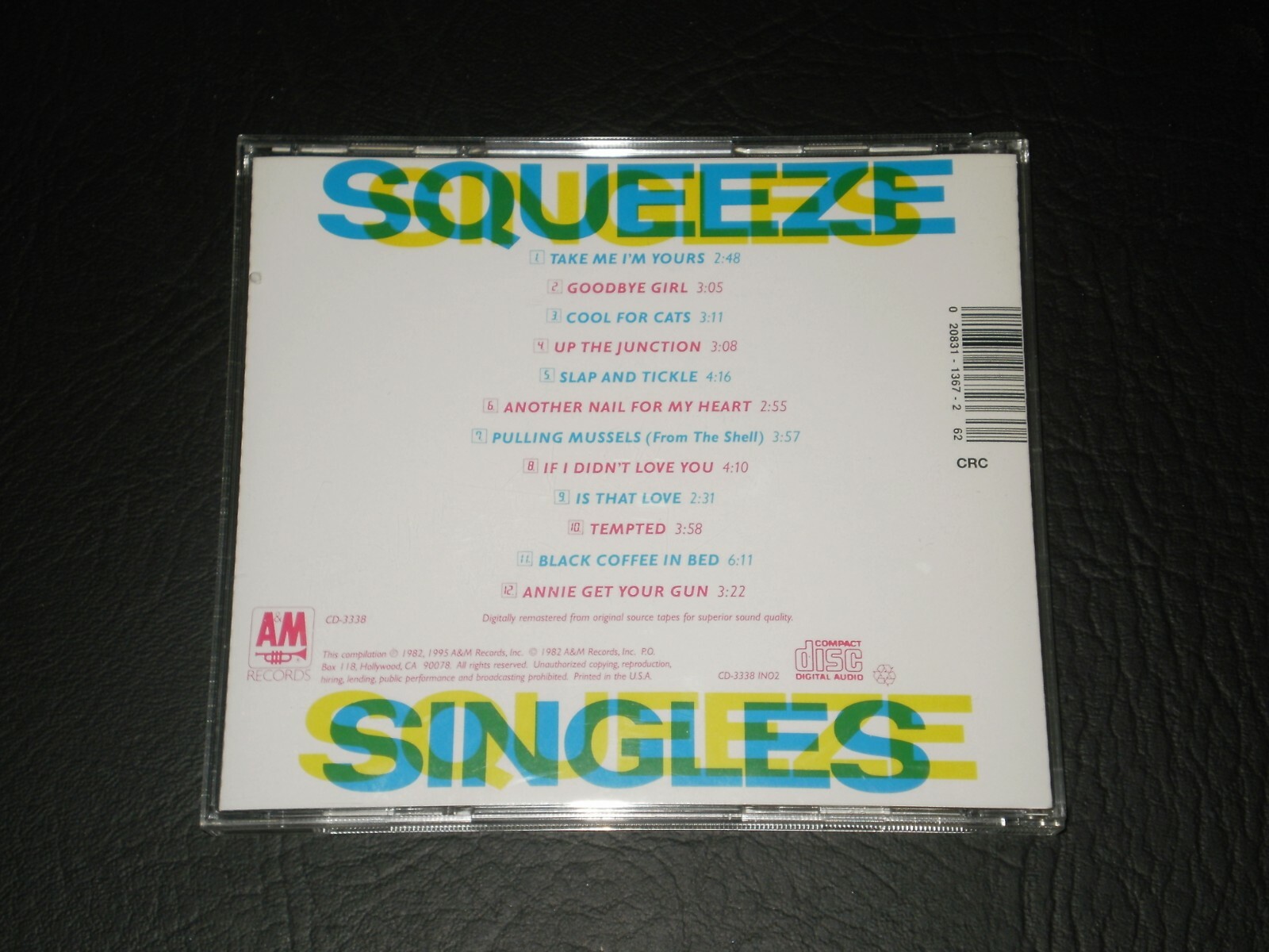 SQUEEZE SINGLES 45'S AND UNDER A & M 1995 EX/NM | eBay