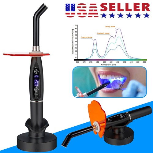Dental Wireless Cordless LED Cure Curing Light Lamp 1500mw 5W Tool ...