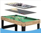 10-in-1 Combo Game Table Set w/ Pool, Foosball, Ping Pong - 2ft x 4ft ...