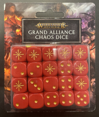 Warhammer Age of Sigmar: Grand Alliance Chaos Dice Set NIB | eBay