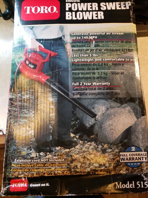 Toro 51586 Power Sweep Red Electric Leaf Blower for sale online | eBay