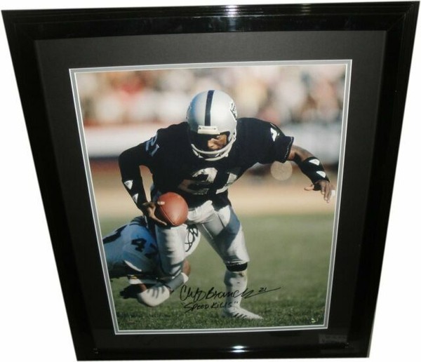 Cliff Branch Hand Signed Autographed 16x20 Photo Raiders Speed Kills ...