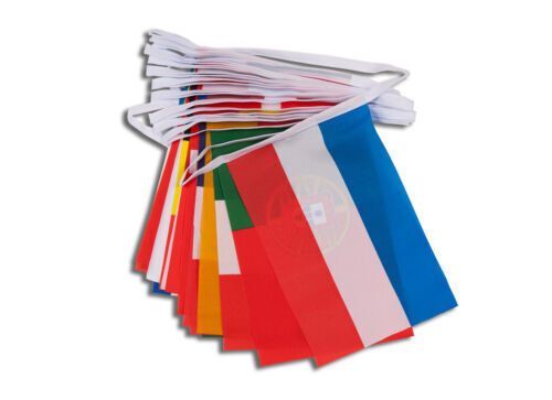 1 to 10 Packs 15 Metre 37 Eurovision Fabric Flags Bunting Speedy ...