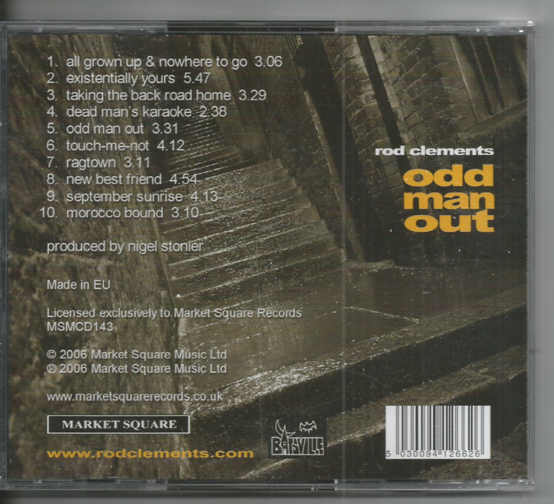 ROD CLEMENTS (Lindisfarne, Jack the Lad) CD Odd Man Out 2006 Market ...