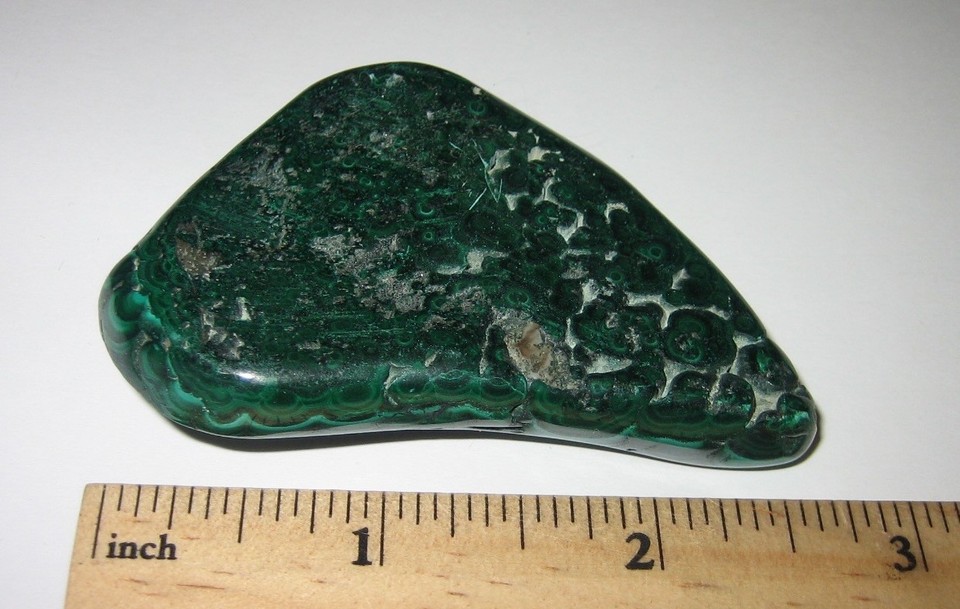 2.6" POLISHED SMALL NATURAL MALACHITE STONE MINERAL FROM THE CONGO ~ 83 ...
