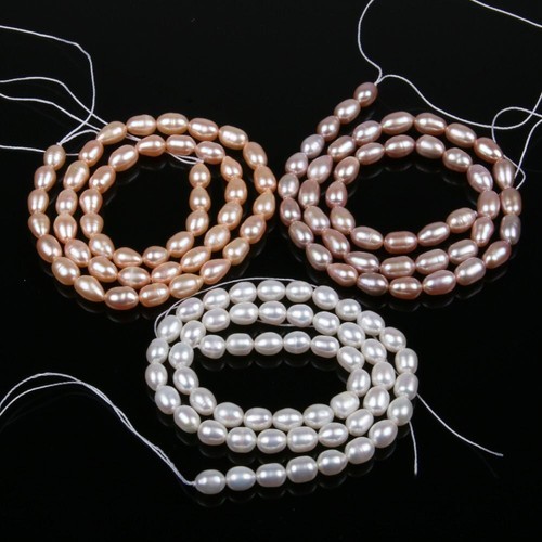 Freshwater Pearl Bead Punch Loose Beads DIY Choker Necklace Bracelet ...