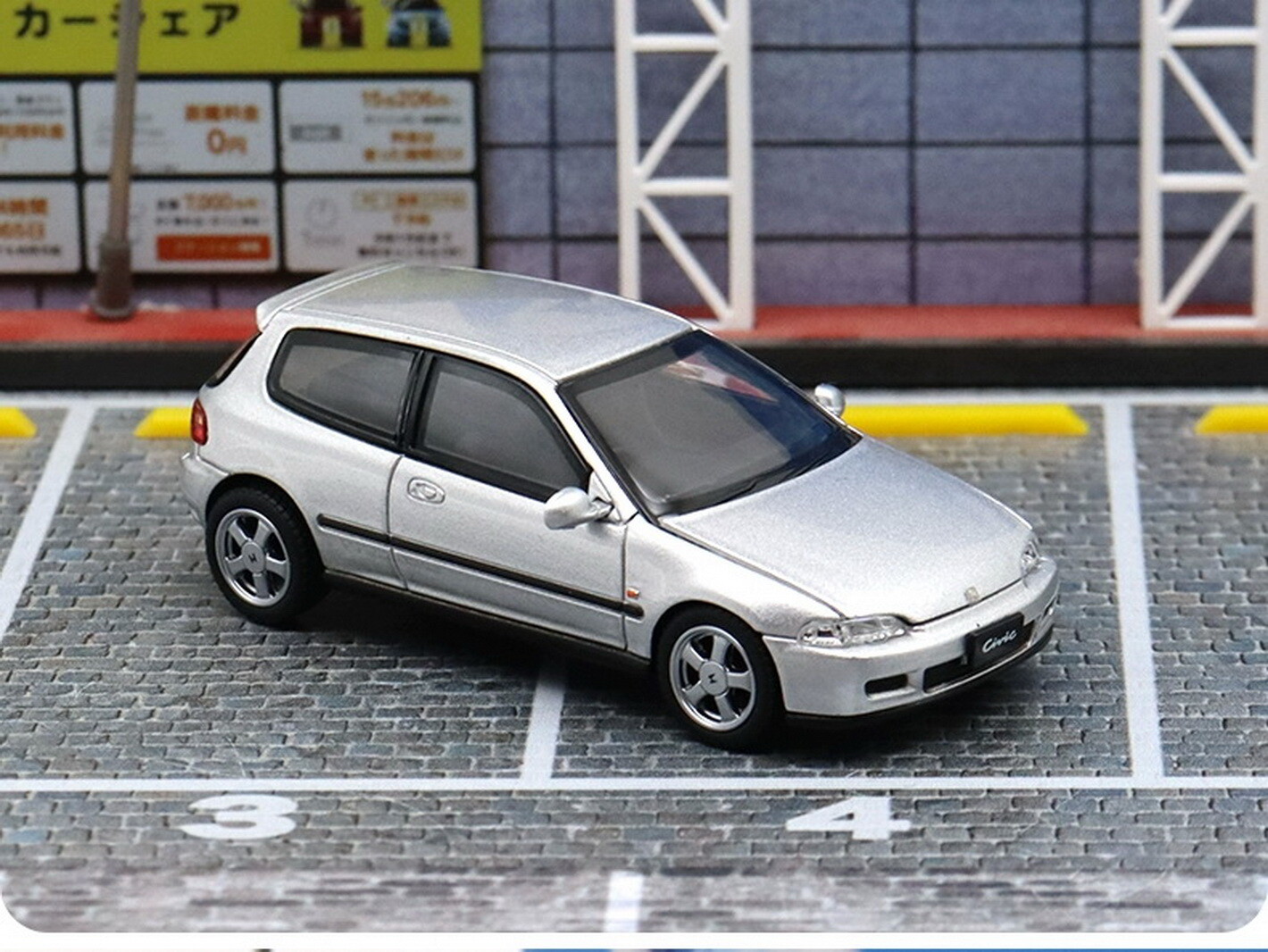 LCD 1/64 Scale Honda CIVIC SiR II EG6 Silver Diecast Car | eBay