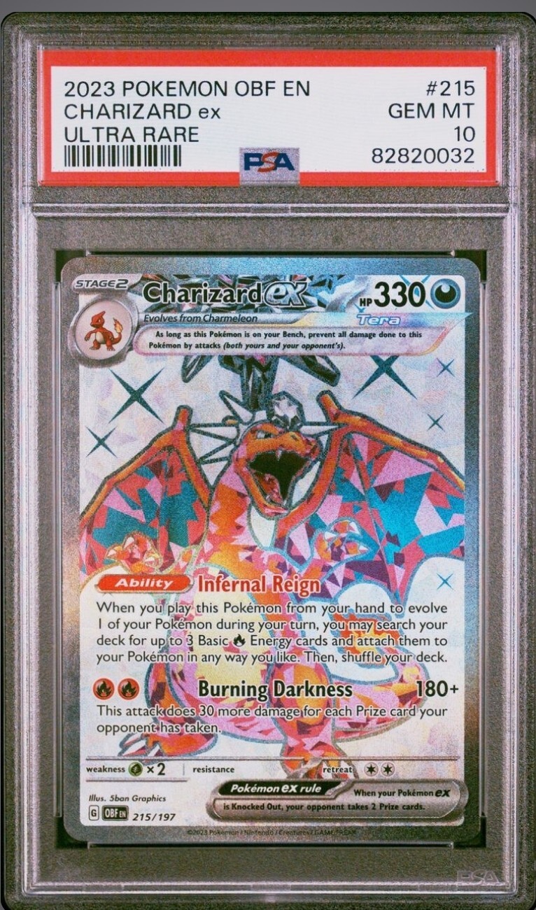 Charizard EX 2023 Scarlet & Violet: Obsidian Flames #215/197 Ultra Rare ...