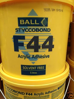 F.Ball Styccobond F44 Vinyl Flooring Adhesive 5 litres / Acrylic ...